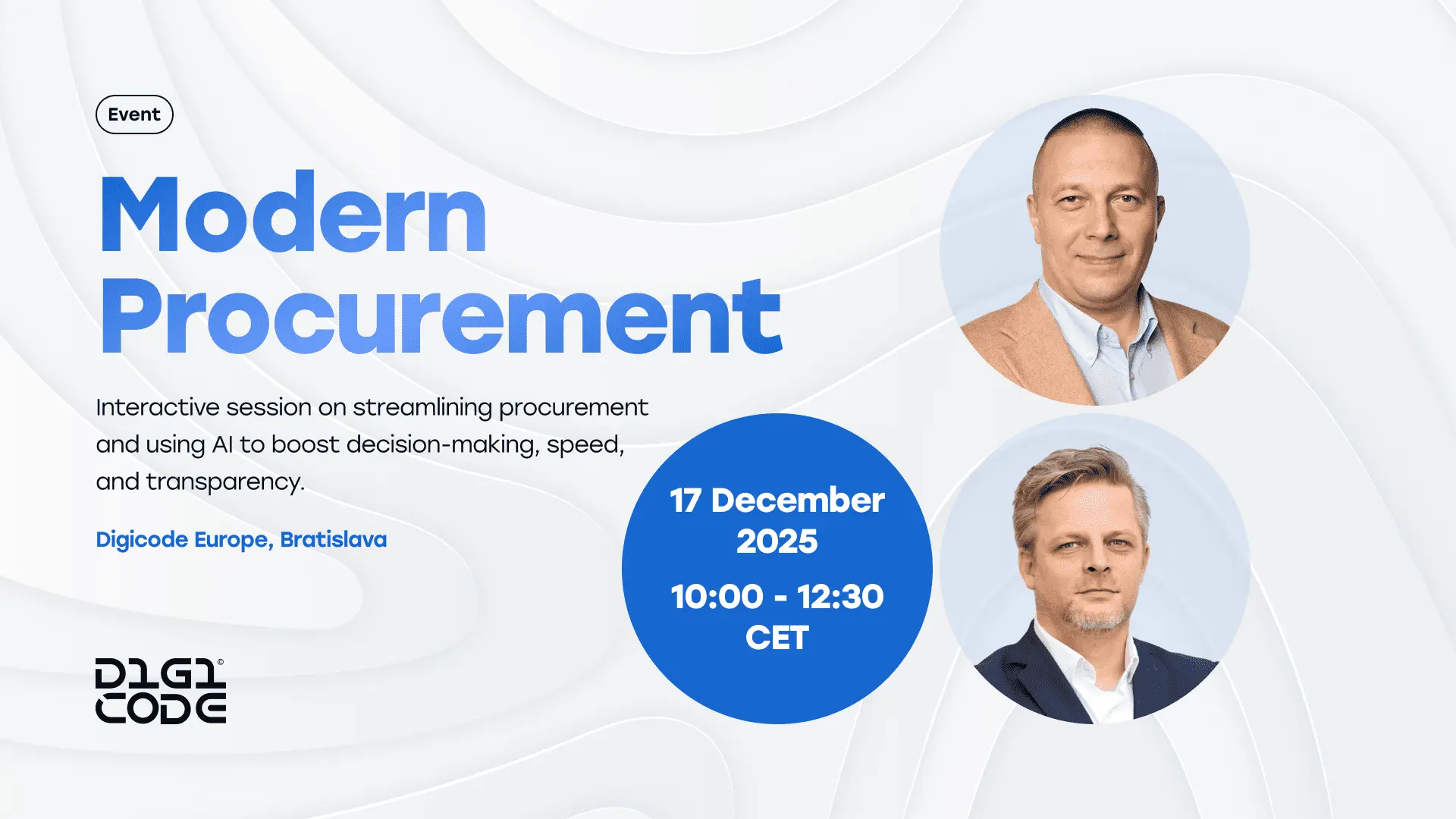 AI Expert: Modern Procurement Workshop in Bratislava